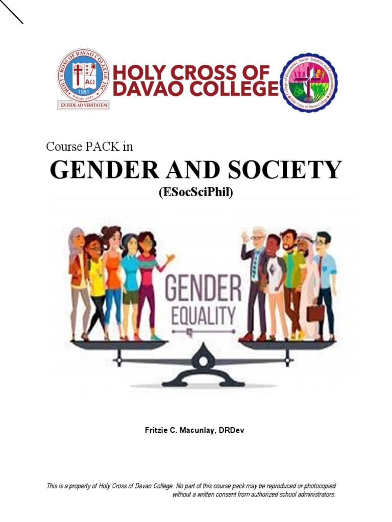 Gender and Society: Course PACK in | PDF | Gender | Gender Studies