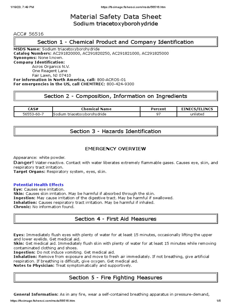 Stab MSDS | PDF | Dangerous Goods | Waste
