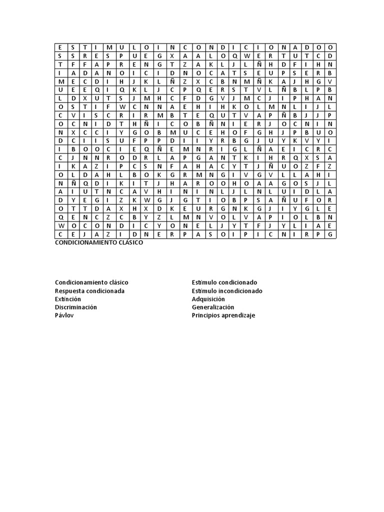 Sopa de Letras | PDF | Teoria de la mente | Procesos mentales
