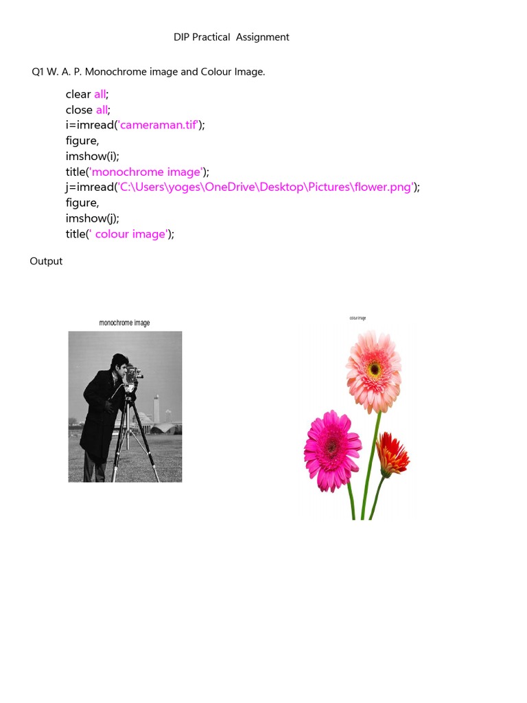 Dip Practical Assignment | PDF | Color | Image Processing