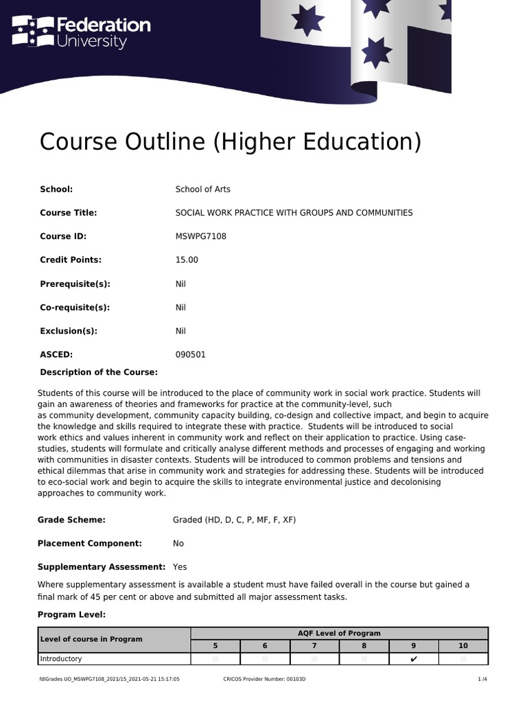 Social Work with Groups & Communities | PDF | Social Work | Community
