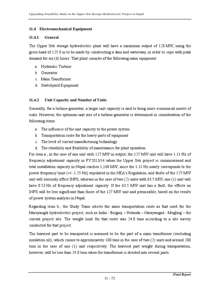 Dokumen - Tips - Upgrading Feasibility Study On The Upper Seti Storage Hydroelectric Project in ...