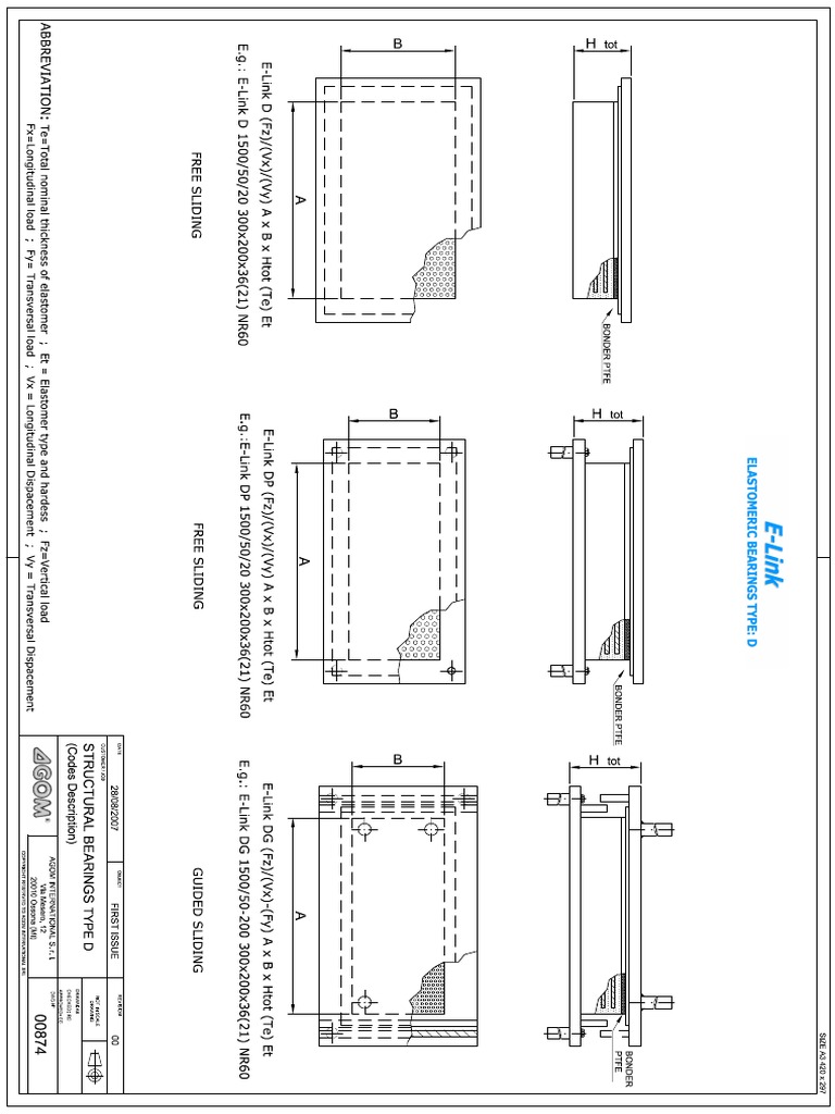 Structural Bearings E-Link D | PDF