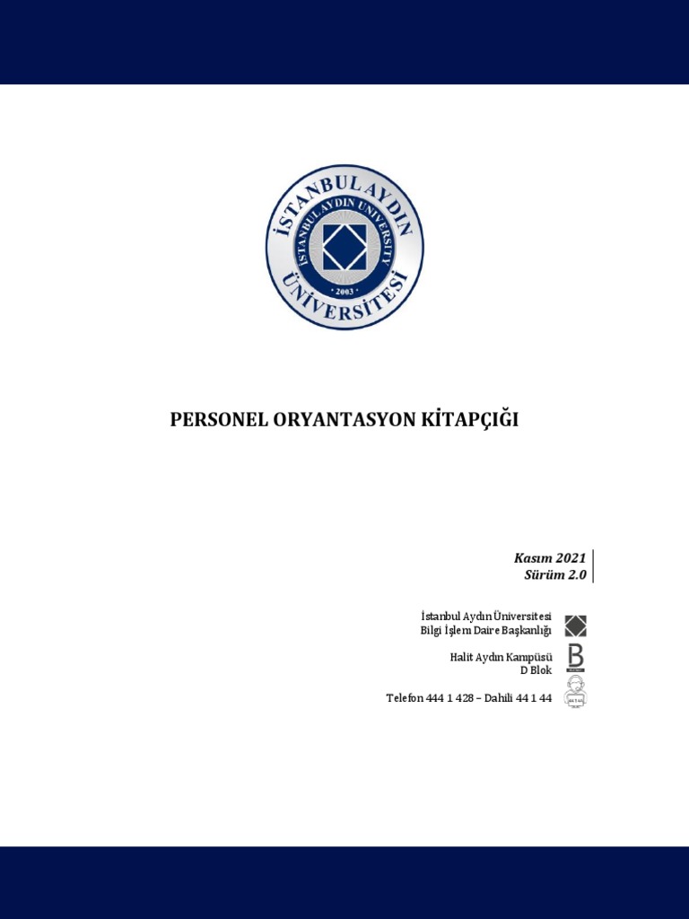 Iau Bidb Oryantasyon Kitapcigi Personel | PDF