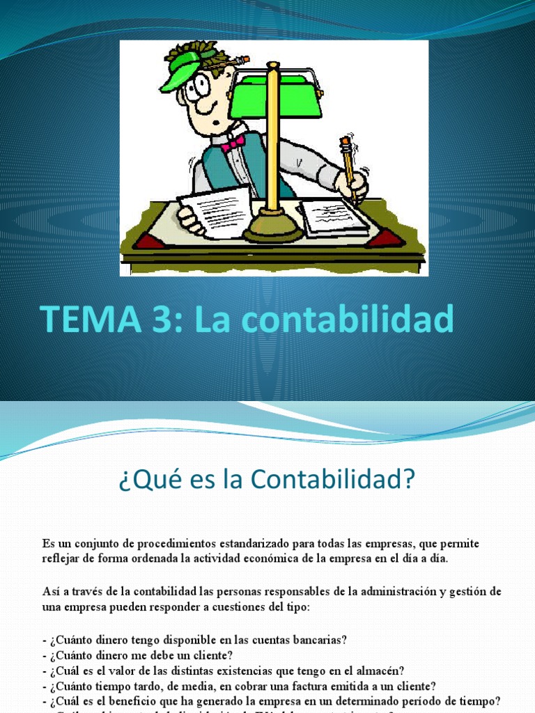 Tema 3 La Contabilidad | PDF | Contabilidad | Hoja de balance