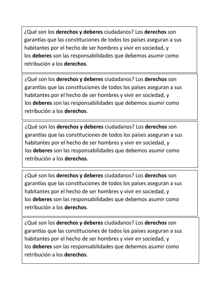 Derechos Y Deberes Pdf