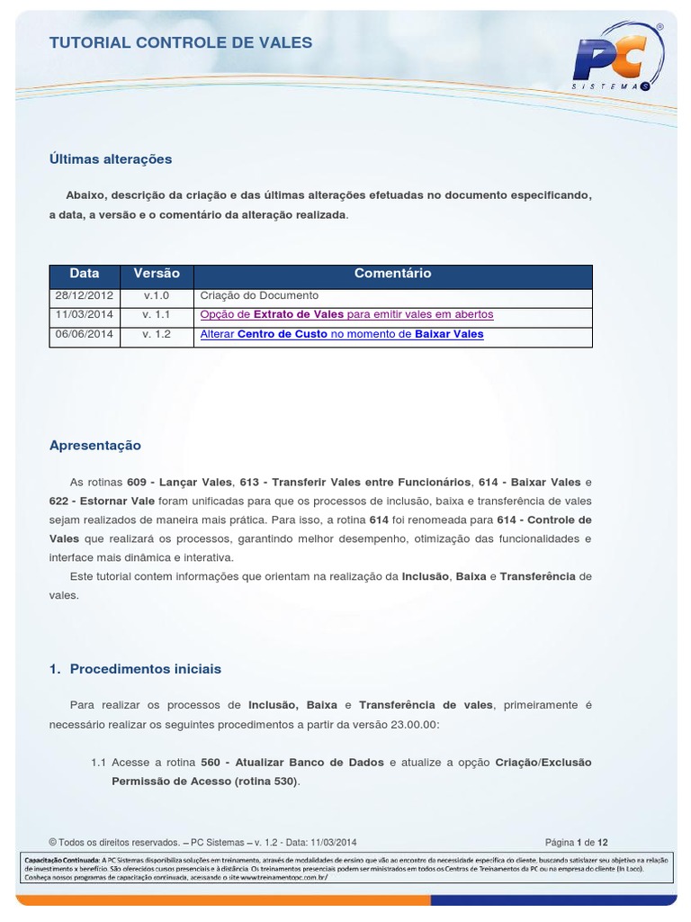 Tutorial_Controle_de_Vales | PDF | Informática | Business