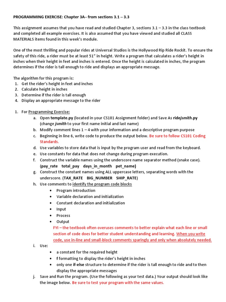 Chapter 3 AProg Ex | Download Free PDF | Computer Program | Programming