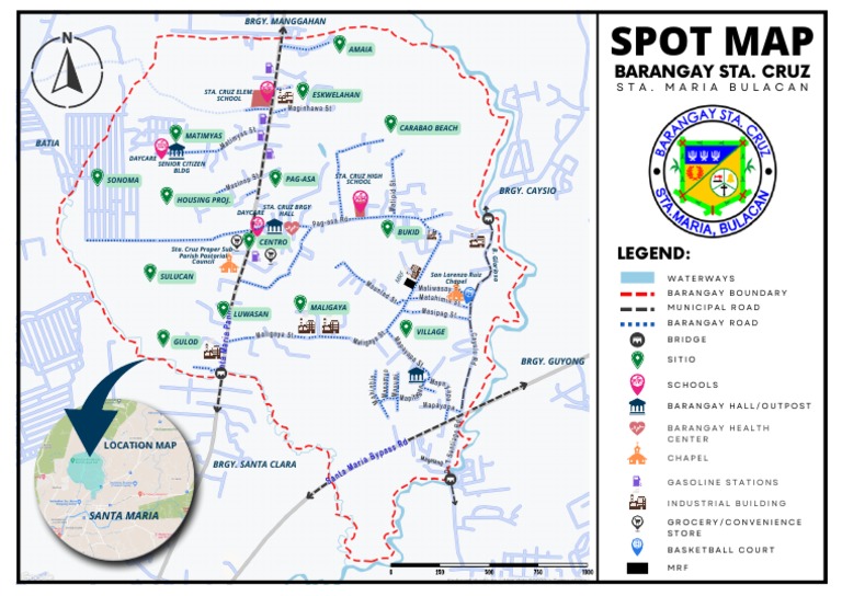 Brgy Stacruz Spot Map | PDF