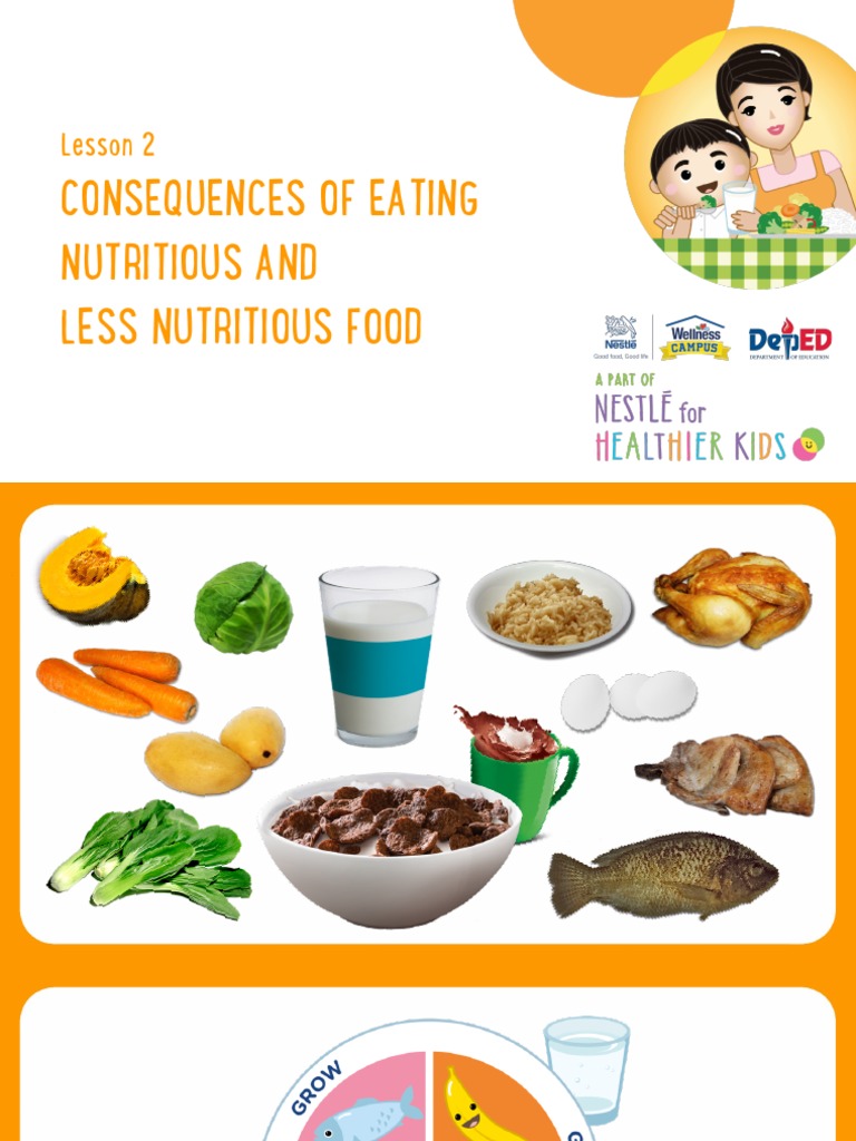 Impact of Nutritious vs. Less Nutritious Food | PDF | Wellness