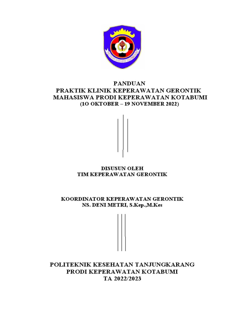 Pedoman PKK Gerontik 22 | PDF | Pengembangan Diri | Kesehatan Holistik
