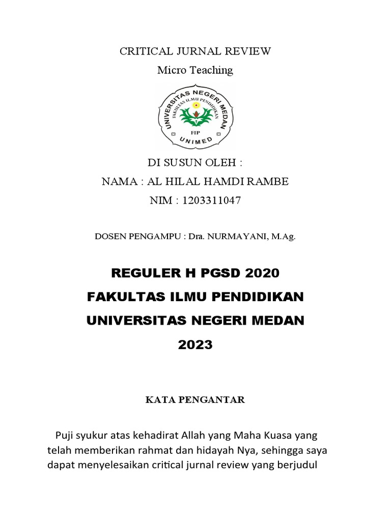 Al CJR Micro Teaching | PDF