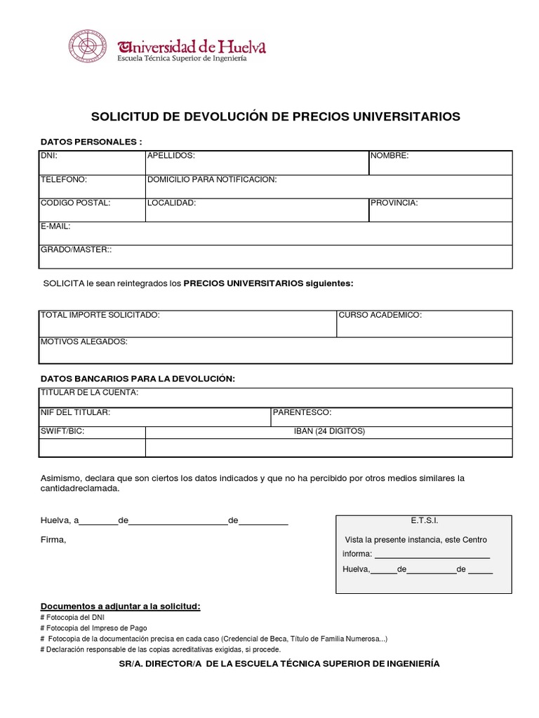 Devolucion Precios Impreso Pdf