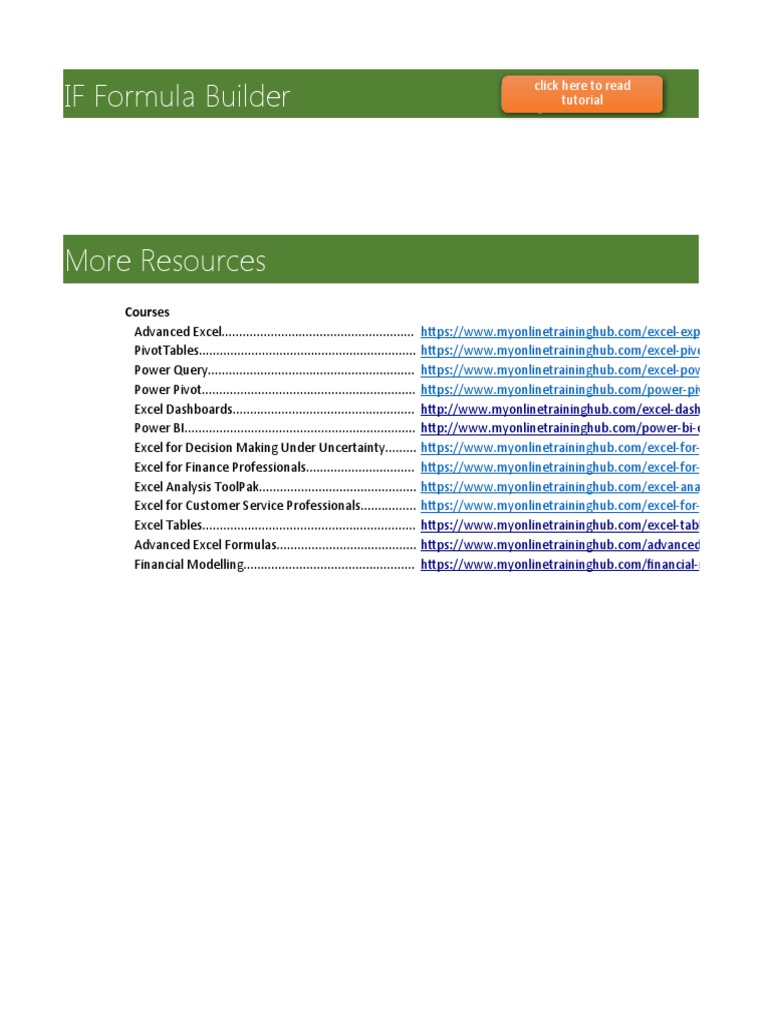 If Formula Builder | PDF | Microsoft Excel | Computing