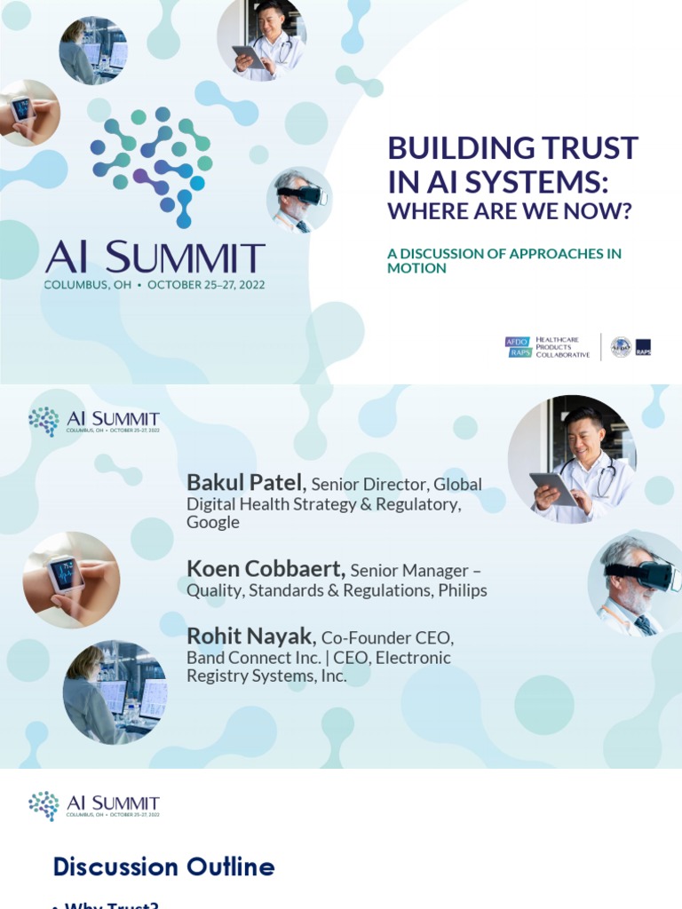 Approaches to Building Trust in AI: A Discussion of Regulatory Developments and Industry Best ...
