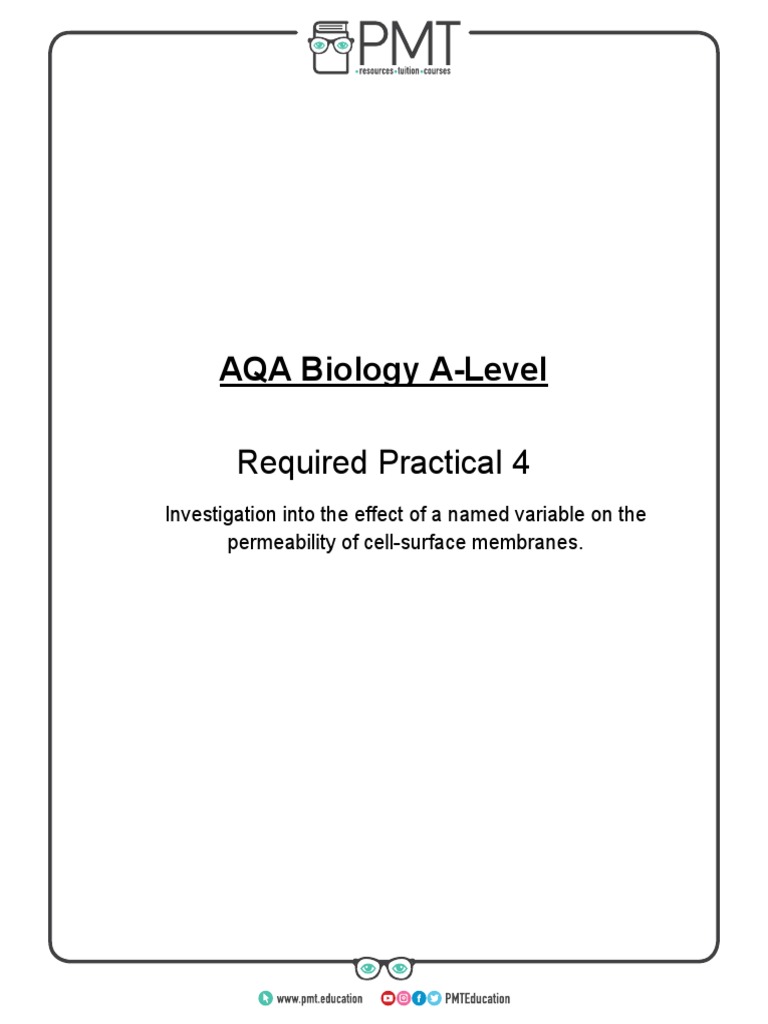 A-Level Biology: Membrane Permeability | PDF | Cell Membrane | Water
