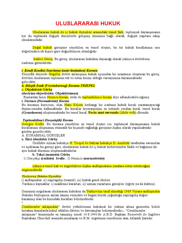 33 Uluslararasi Hukuk | PDF