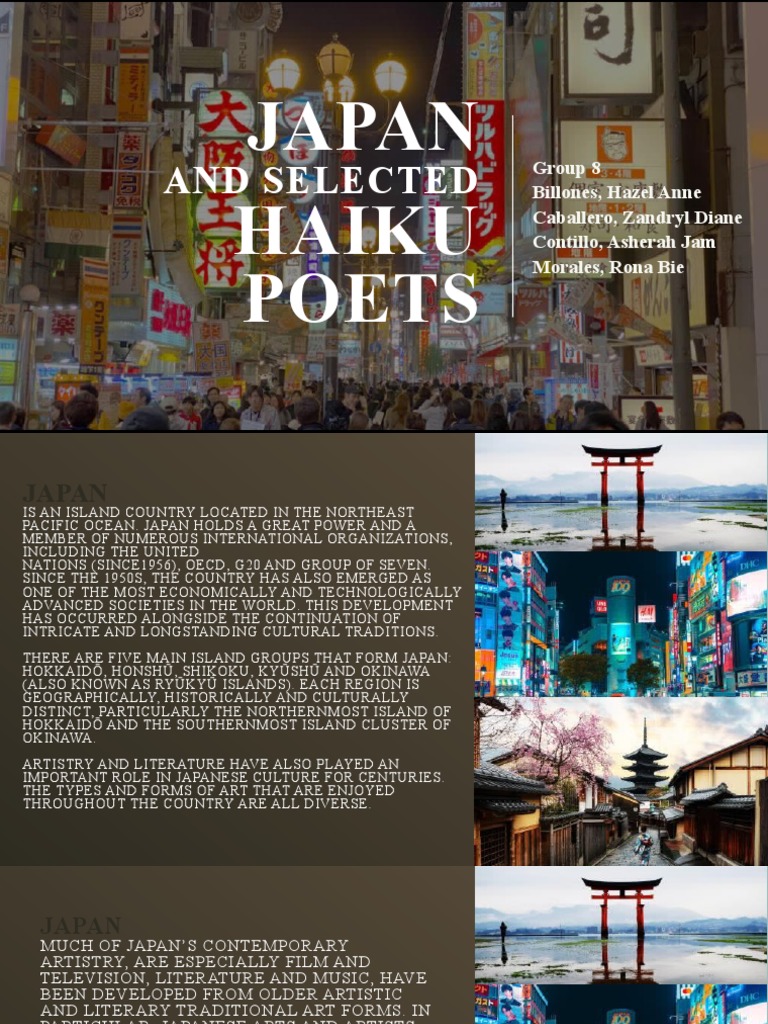 Japan Haiku Poets: and Selected | PDF | Haiku | Japanese Poetry