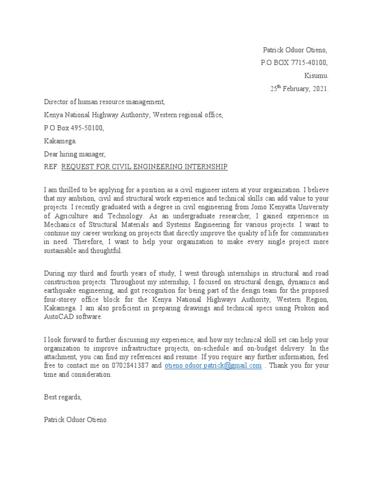 Attachment Request Letter Western | PDF