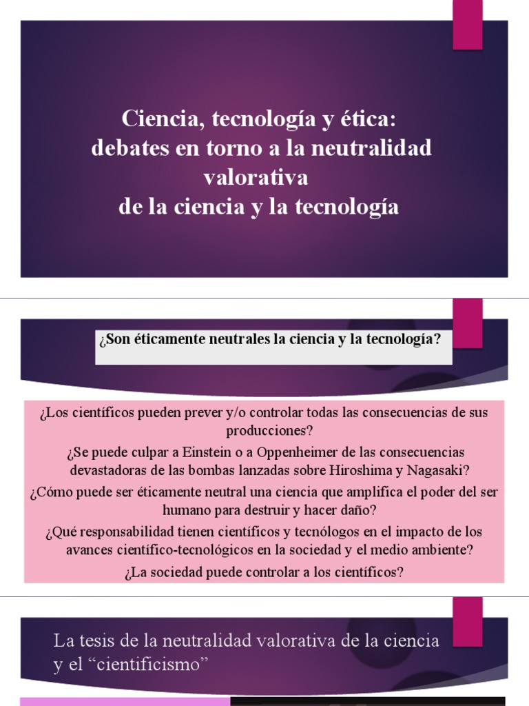 La Neutralidad Valorativa de La Ciencia | PDF | Racionalidad | Science
