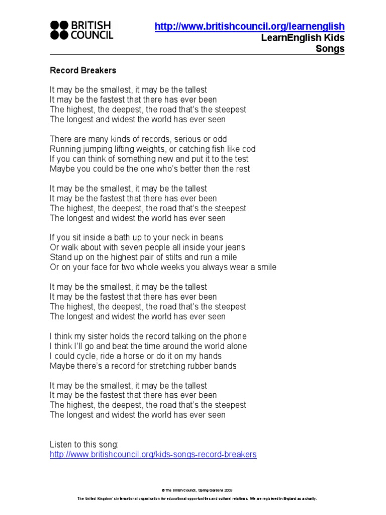 Record Breakers | PDF