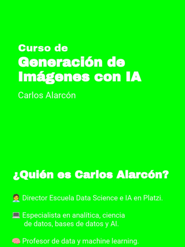 Slides Curso Generacion Imagenes Ai | PDF | Computational Neuroscience | Machine Learning