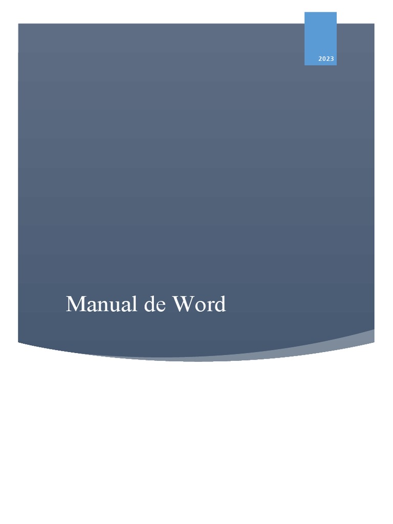 Manual de Word | PDF | Hipervínculo | Microsoft Word