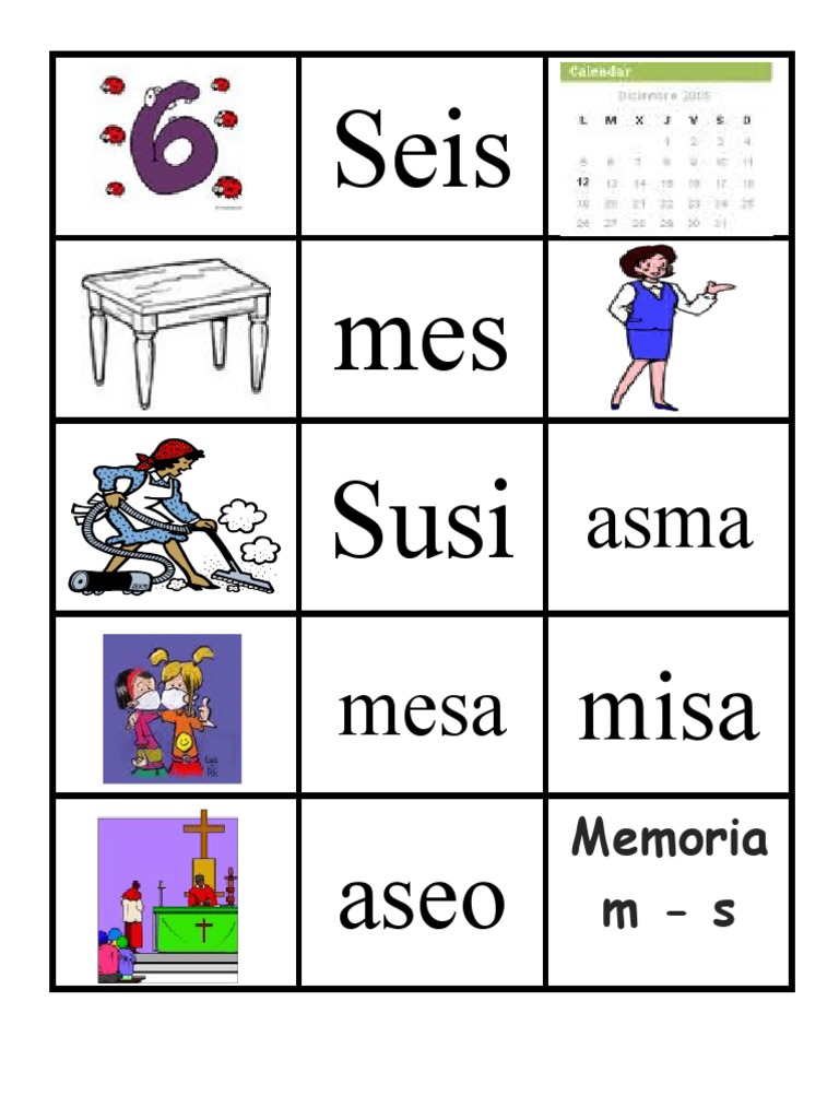 Seis Mes Susi: Asma Mesa | PDF