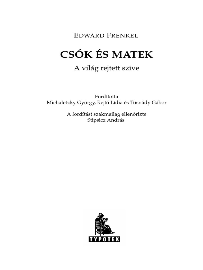 Csók És Matek: Dward Renkel | PDF