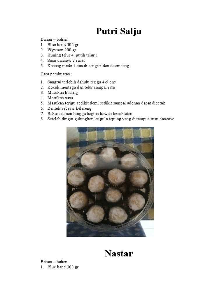 Resep Kue | PDF