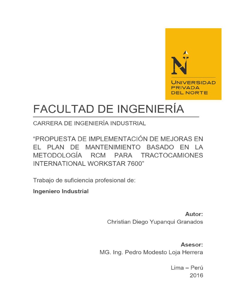 Plan Mantenimiento | PDF