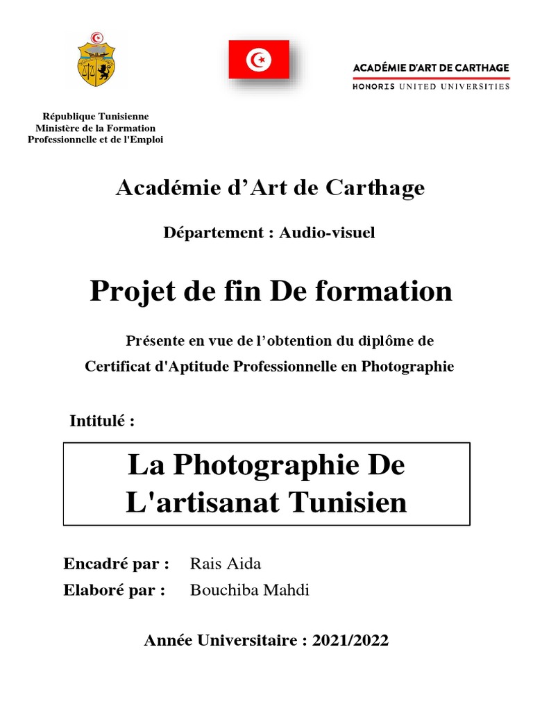 Photographie de l'Artisanat Tunisien | PDF | Objectif photographique ...