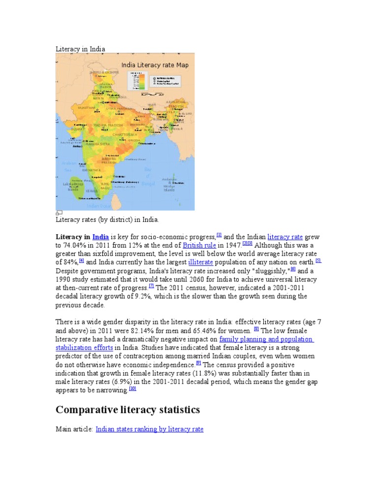 Literacy in India | Literacy | Teaching And Learning