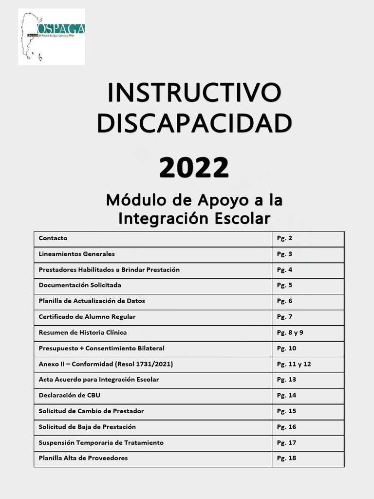 Módulo de Apoyo A La Integración Escolar (Equipo) | PDF | Presupuesto ...