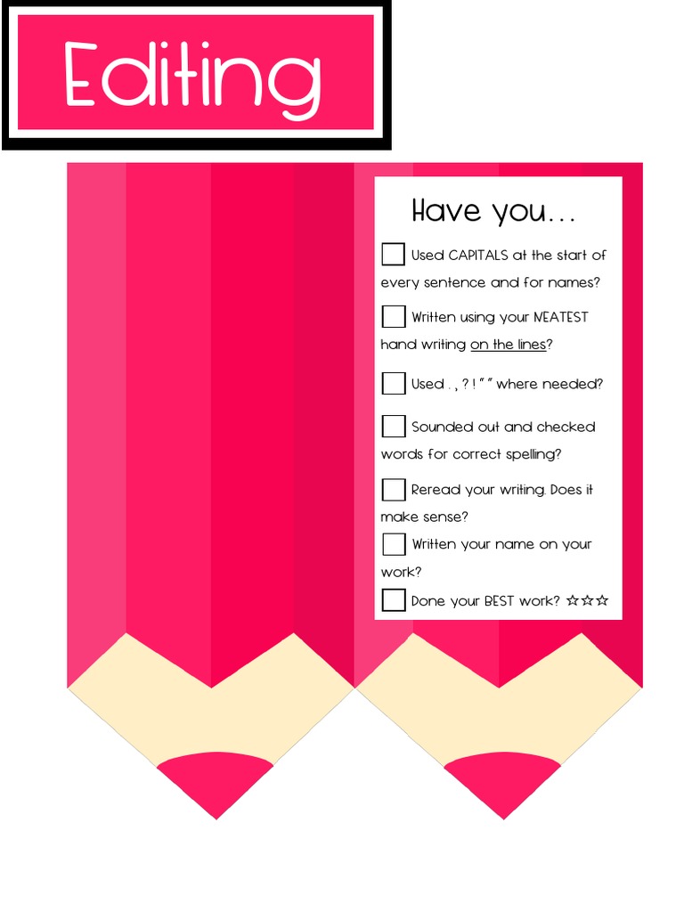 Writing Checklist for Students | PDF