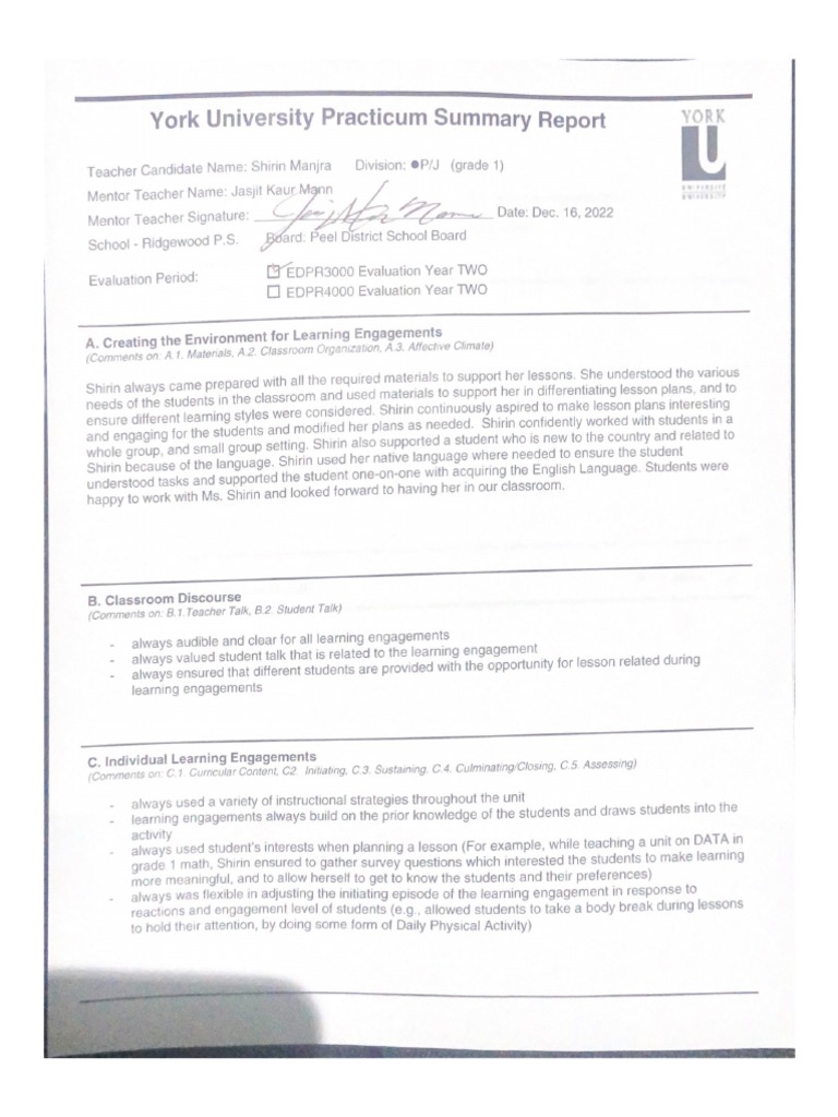 Edpr 3000 Assessment | PDF