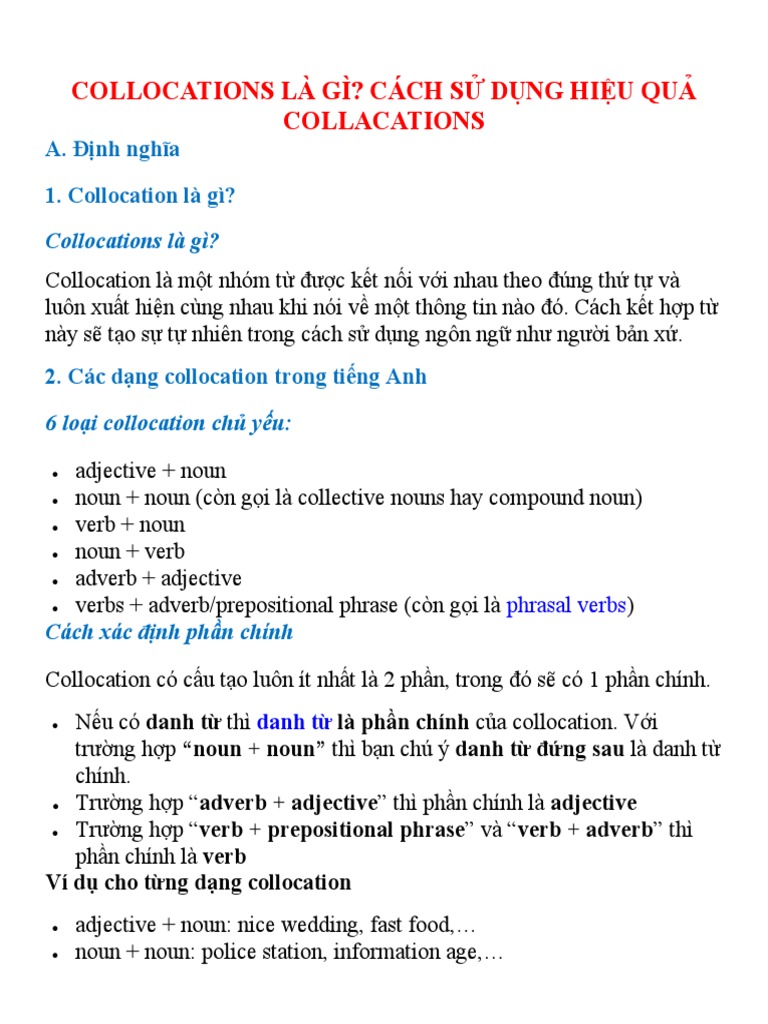 Collocations | PDF