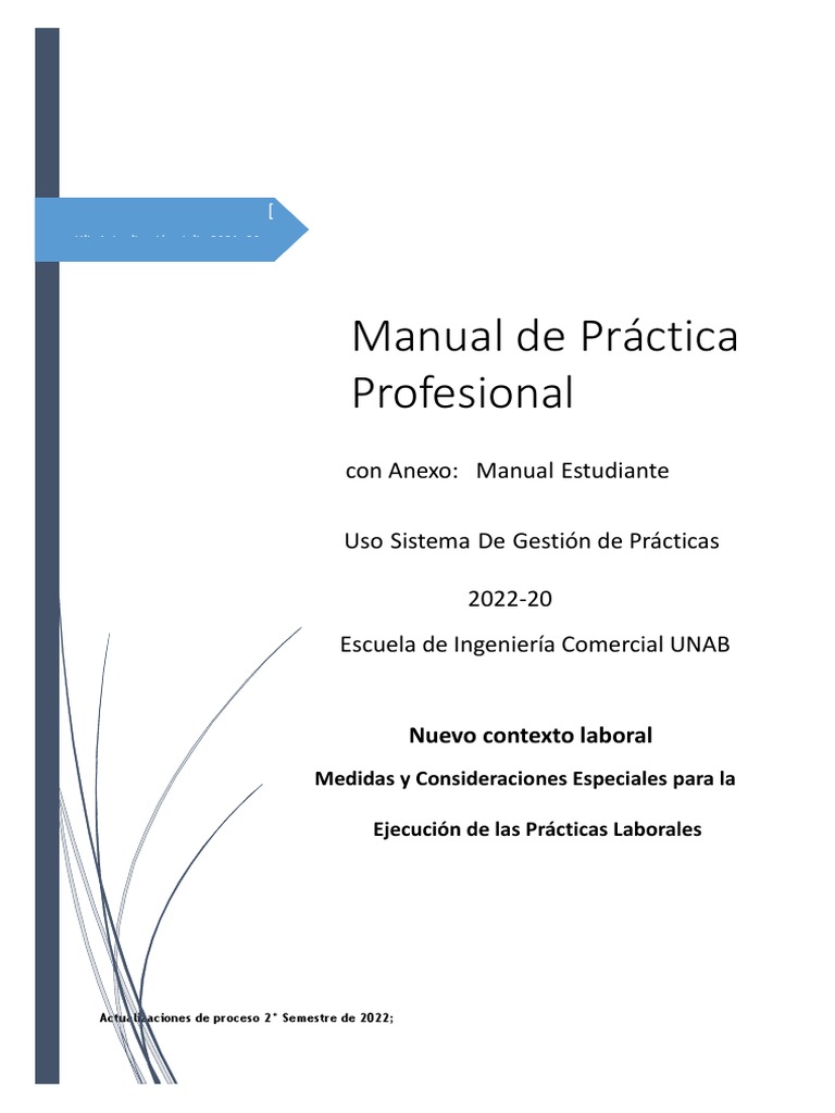 Manual de Práctica Profesional Con Sistema Gestión de Prácticas 202220 ...