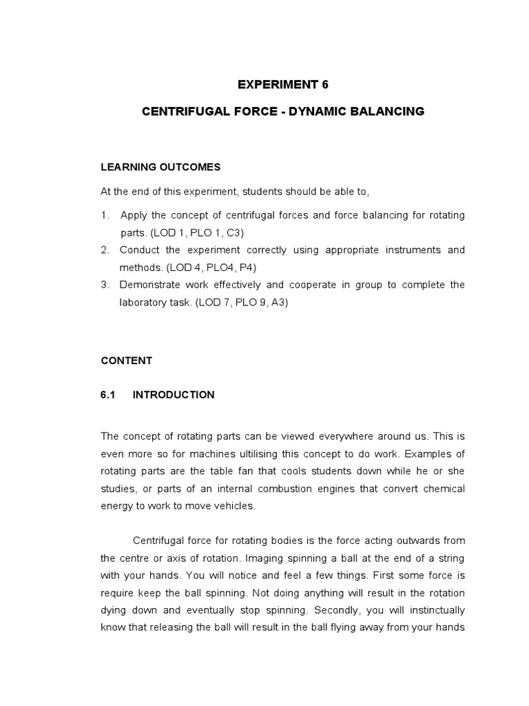 Exp 6 | PDF | Force | Machines