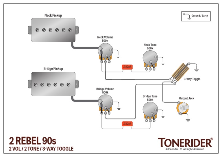 2 REBEL 90s: 2 Vol / 2 Tone / 3-Way Toggle | PDF