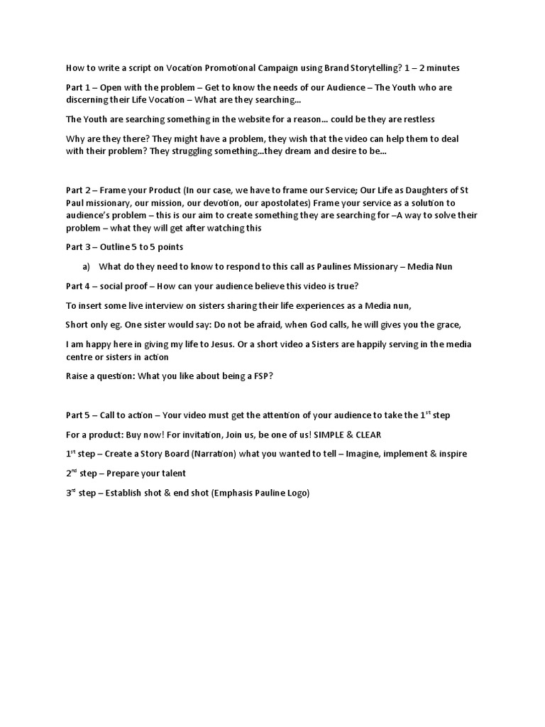 Vocation-Promotion-Campaign | PDF | The Gospel | Jesus