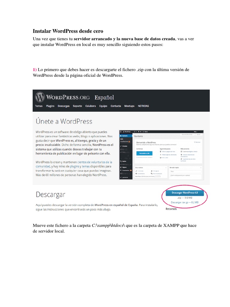 Instalar WordPress Desde Cero | PDF