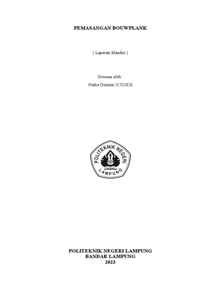 Pemasangan Bouwplank dalam Konstruksi | PDF