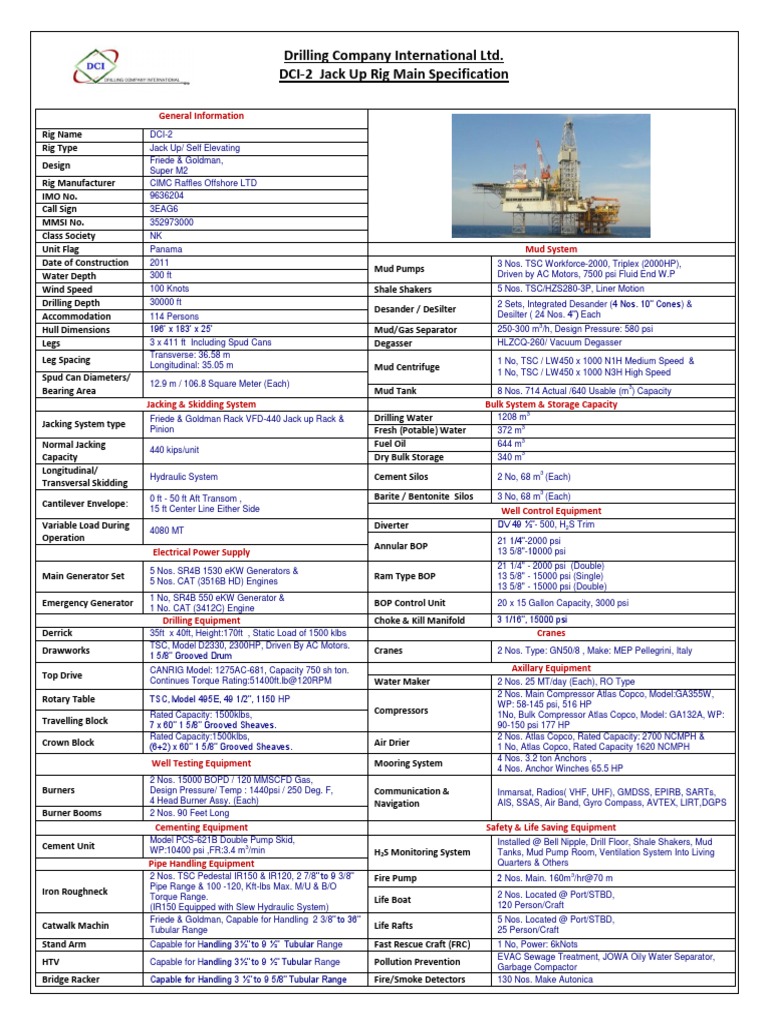 DCI-2 Brief Spec-Rev01 | PDF