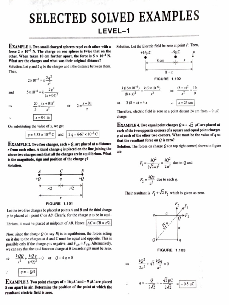 Selected Solved Examples: 2x10 - K (8+x) K (16x10-) - K (9x10 | PDF ...