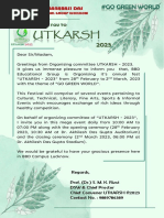 Convocation Invitation Letter | PDF