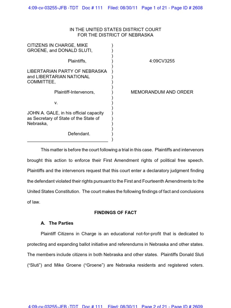 CIC V Gale Decision | PDF | Constitutional Law | Social Institutions