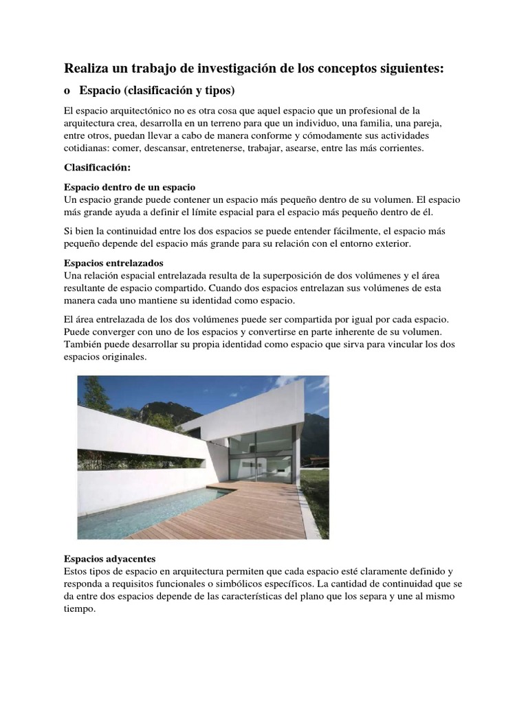 Conceptos fundamentales de espacio y forma en arquitectura | PDF | Factores humanos y ergonomía ...