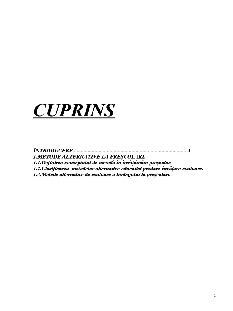 Cuprins | PDF