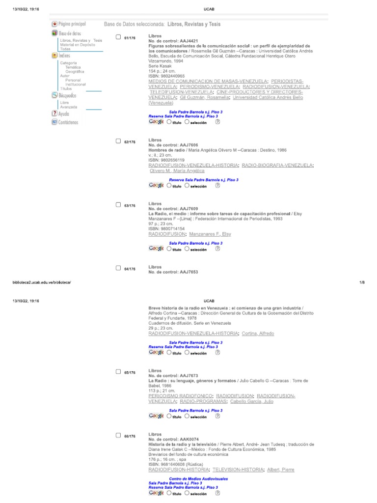 Biblioteca2.ucab - Edu.ve (61 Al 80 de 176) | PDF